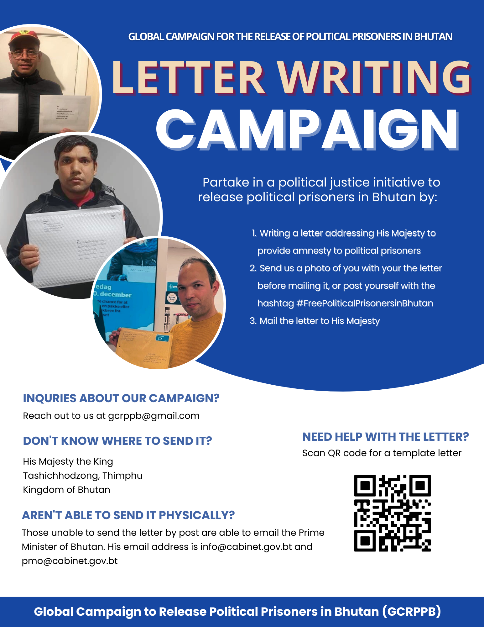 Writing to king for release of political prisoners | Bhutan News Network